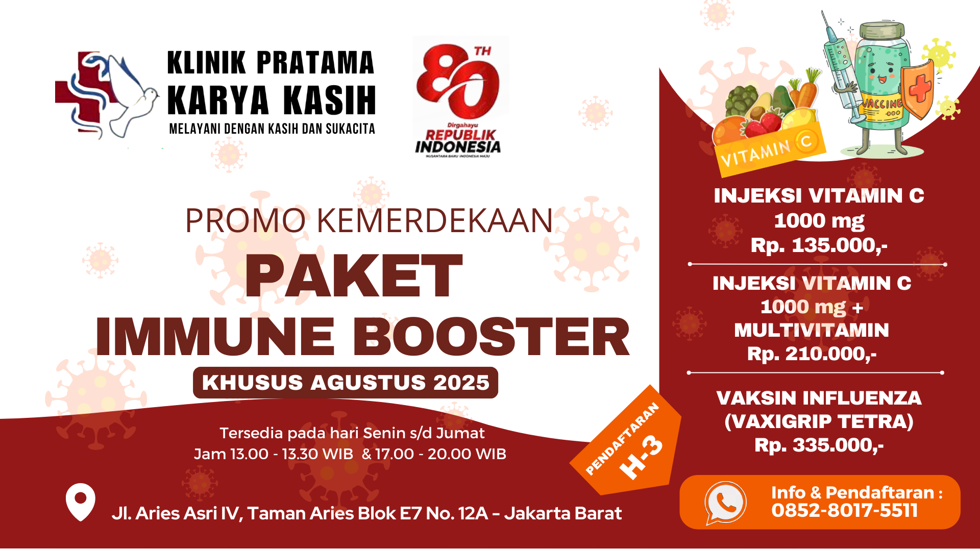 Promo Klinik Agustus 2025 – GKI Taman Aries